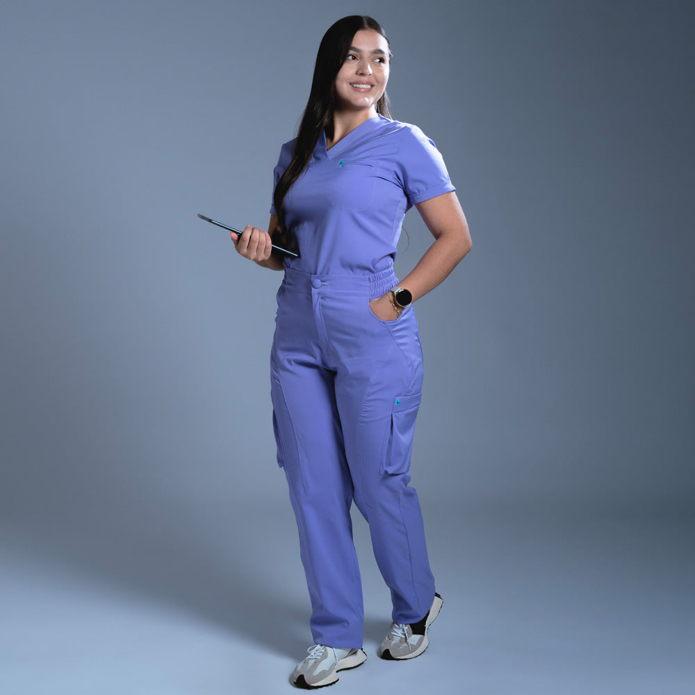 Flexi scrub lila L-Festivo Cargo – Uniformatrioska